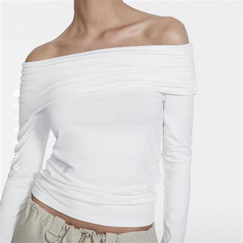 Stradivarius Off The Shoulder Top Never Worn Depop