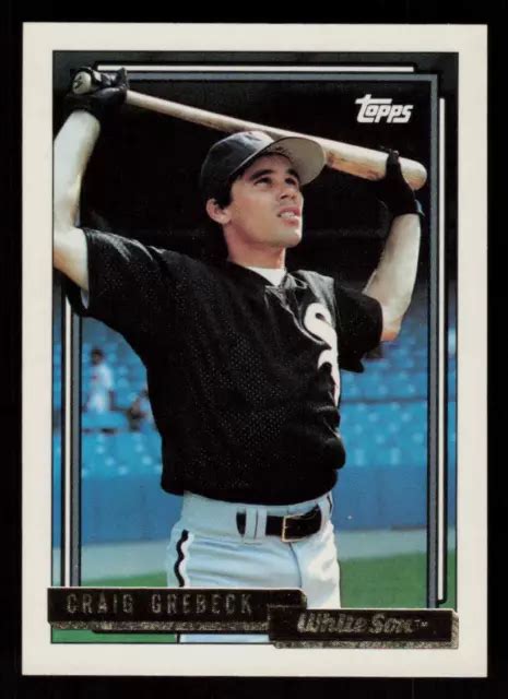 Carte De Baseball 1992 Topps Gold Craig Grebeck 273 Chicago White Sox Eur 1 93 Picclick Fr
