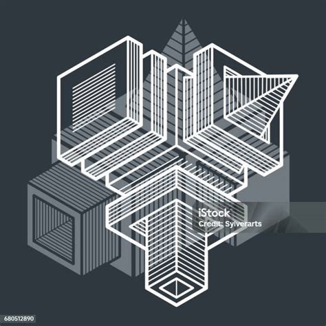 공학 추상 모양 3d 벡터 다각형 그림입니다 0명에 대한 스톡 벡터 아트 및 기타 이미지 0명 3차원 형태 건설 산업 Istock