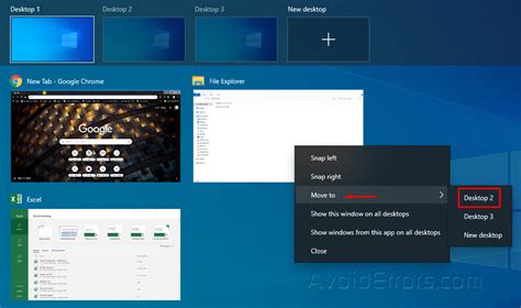 How To Move Windows From Virtual Desktop Avoiderrors