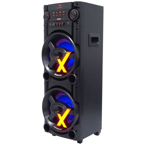Caixa Som Amplificada Bluetooth 1300w Rms Woofer Mp3 Fm Usb Led Tws
