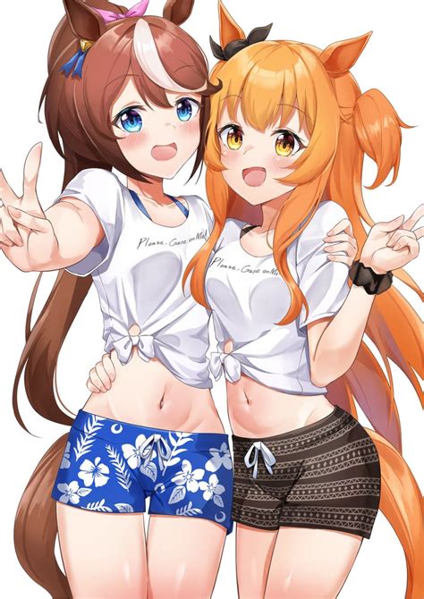 Tokai Teio And Mayano Top Gun Umamusume Drawn By Dusu Htkj Danbooru