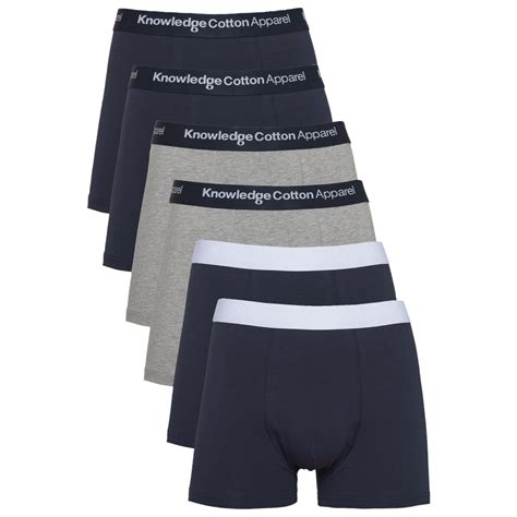 Knowledgecotton Apparel 6 Pack Underwear Everyday Base Layer Mens