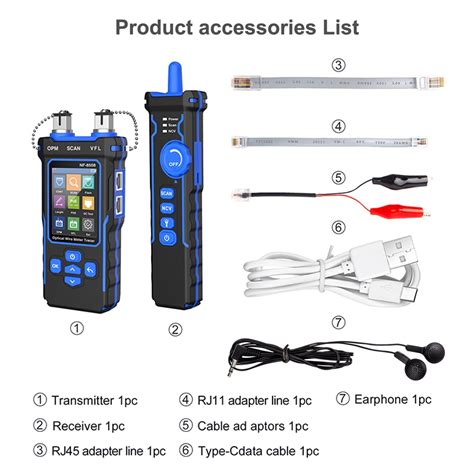 Noyafa Nf 8508 Network Cable Tester Lan Optical Power Meter Tester Lcd Display Measure Length
