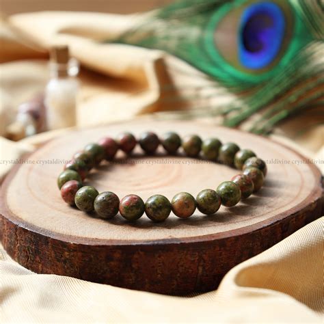 Unakite Bracelet 8 Mm Grounding And Balance