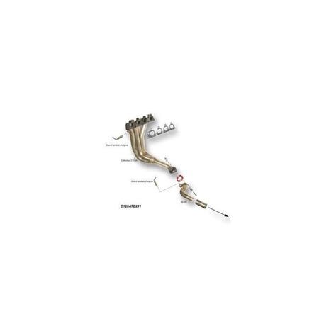 Collecteur Avec Tube De Connexion Inox Rc Racing Reference Kce128ate231