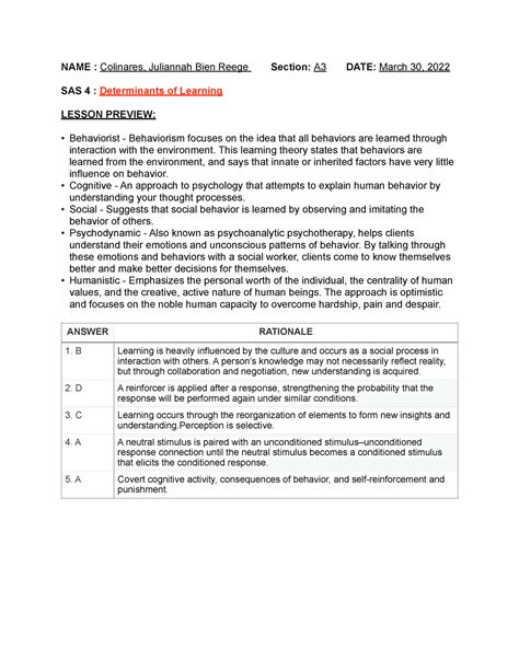Hes 008 Sas 4 Assignment Name Colinares Juliannah Bien Reege