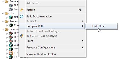 Compare External Files In Eclipse