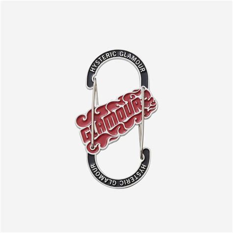 히스테릭 글래머 플레임 로고 카라비너 키체인 블랙 Hysteric Glamour Kream
