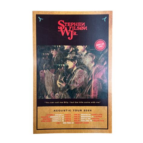 2024 Acoustic Tour Poster Stephen Wilson Jr