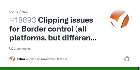Clipping Issues For Border Control All Platforms But Different On
