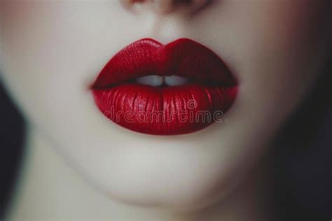 Alluring Beautiful Female Lips Generate Ai Stock Image Image Of