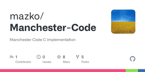Github Mazkomanchester Code Manchester Code C Implementation