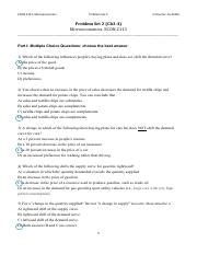2113PS2 Final Pdf ECON 2113 Microeconomics Problem Set 2 Instructor