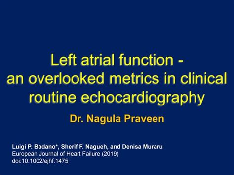 Left Atrial Function Pptx