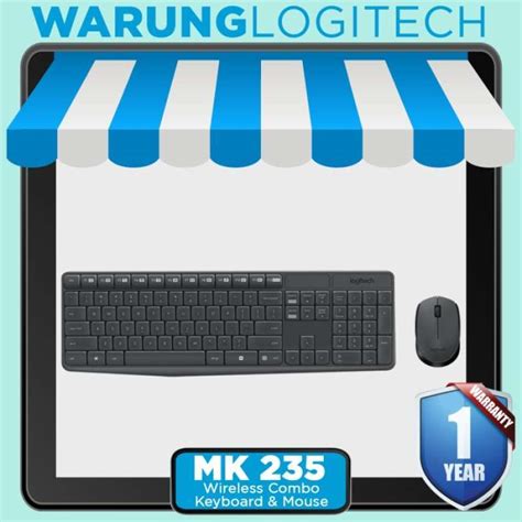 Jual Logitech Keyboard Mouse Wireless Combo Mk235 Garansi Resmi Original Di Seller New Vision
