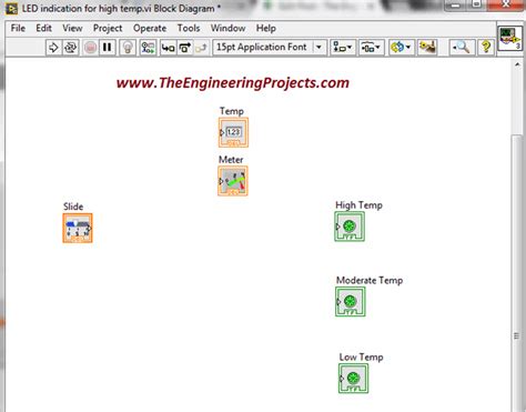 Temperature Sensing In Labview The Engineering Projects