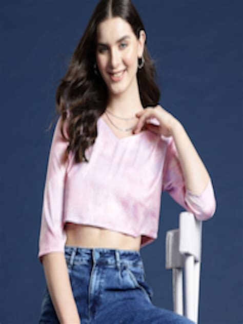 Buy Mast And Harbour Floral Print Sweetheart Neck Puff Sleeves Crop Top