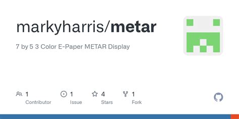 Github Markyharrismetar 7 By 5 3 Color E Paper Metar Display