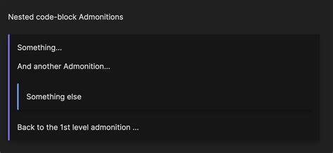 Nesting Code Block Admonitions Custom Callouts Troubles · Issue