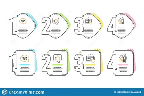 Technical Documentation Quickstart Guide And Like Icons Set Employee