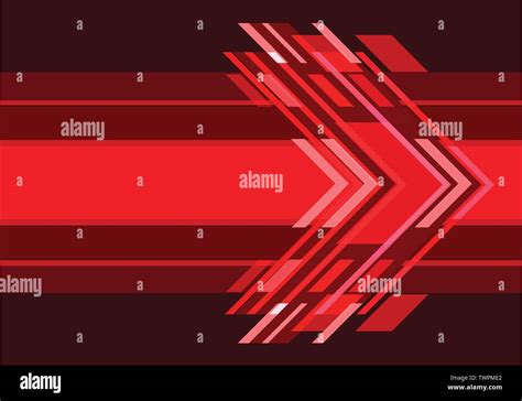 Abstract Red Speed Arrow Direction Technology Design Modern Futuristic Background Vector