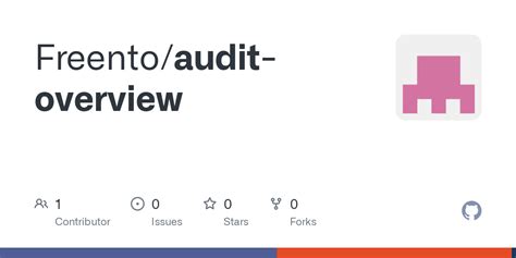 Github Freentoaudit Overview