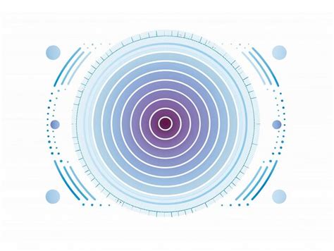 Flat Illustration Of Sound Wave In Concentric Circles Premium Ai