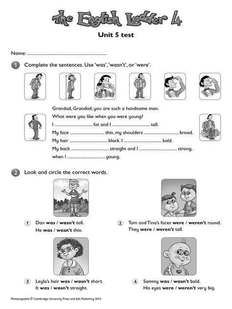 The English Ladder Level4 Unit5 Test Pdf