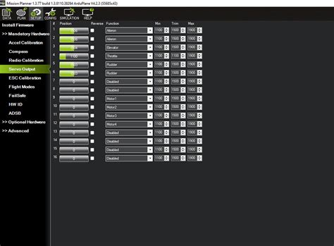 Not Getting Servo Output In Mp For Vtol Quadplane Vertical Motors