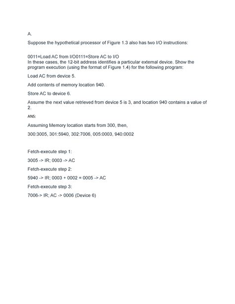 Homework A Suppose The Hypothetical Processor Of Figure Also Has
