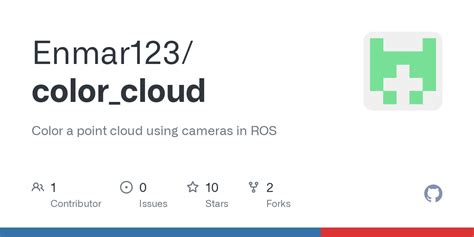GitHub Enmar Color Cloud Color A Point Cloud Using Cameras In ROS