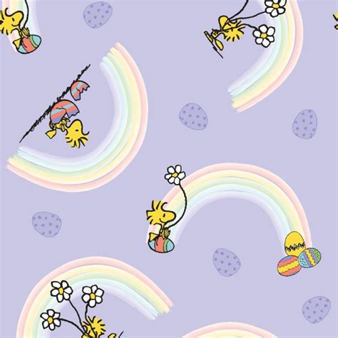 Peanuts Snoopy Woodstock Easter Rainbow Fabric The Quilt Shop