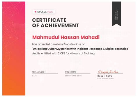 Mahmudul Hassan Mahadi On Linkedin Very Effective Session With Infosec