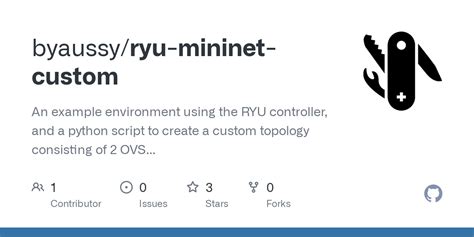 GitHub Byaussy Ryu Mininet Custom An Example Environment Using The