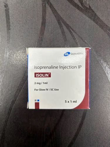 Isoprenaline Injection 2 Mg Ml At ₹ 50 Piece In Patna Id 2853524428948