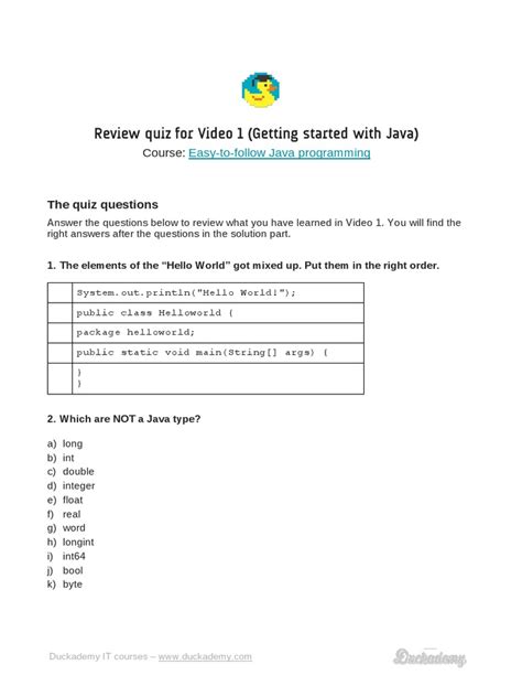Course The Quiz Questions Pdf Integer Computer Science
