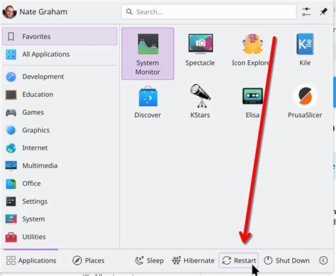 Wheres The Button Restart Help Kde Discuss