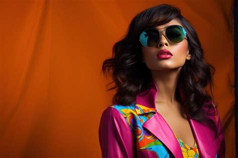 Premium Photo South Asian Female Model Wearing Sunglasses