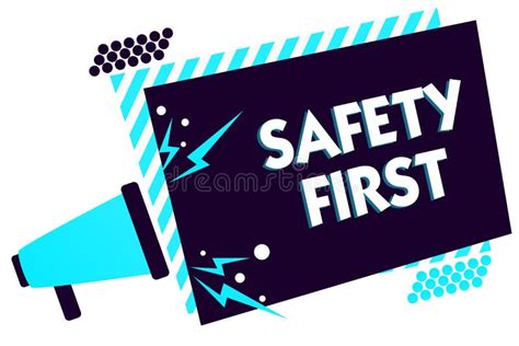Handwriting Text Safety First Concept Meaning Avoid Any Unnecessary