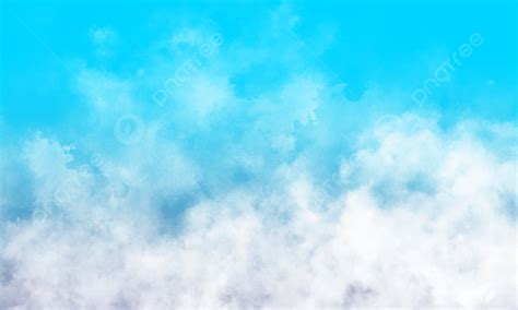 Water Color Cloudy Blue Sky Texture Background Water Color Sky Cloudy
