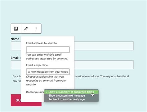Using The Jetpack Newsletter Subscription Form
