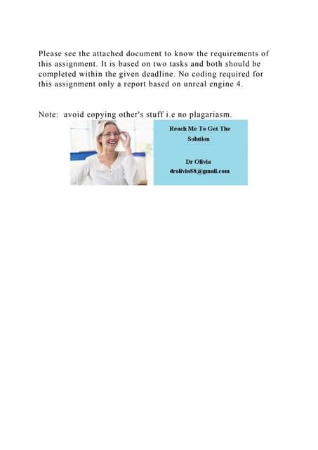 please see the attached document to know the requirements of this as docx