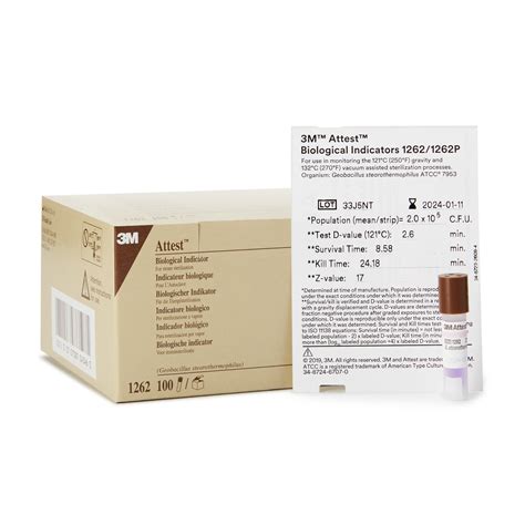 Attest Biological Indicator 1262 Box 100