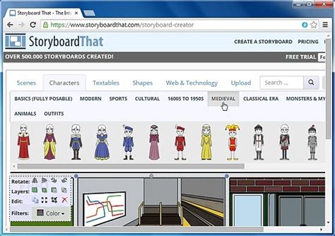 storyboardthat drag and drop รูปภาพการสร้างสตอรี่บอร์ดเคลื่อนไหว