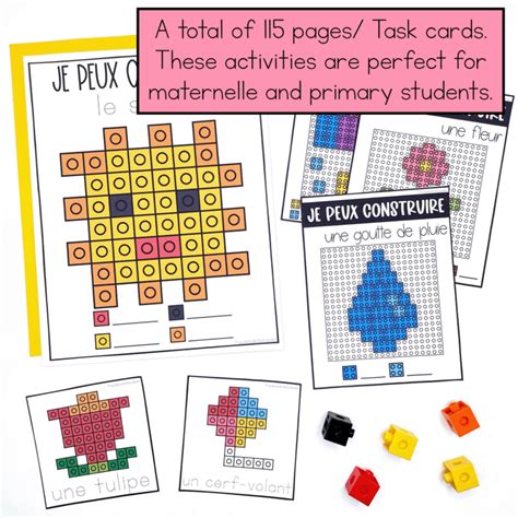 French Spring Task Card Bundle For Early Finishers Or Morning Bins J