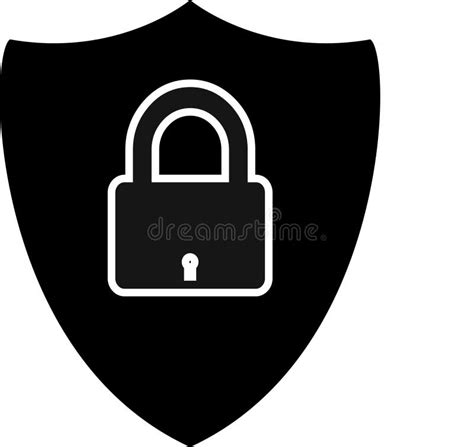 Safety Lock Shield Lock Icon In Shield Security Shield Sign Protected Shield Sign Cyber