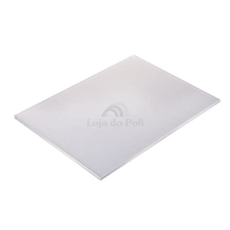 Chapa Placa De Acrilico Branco Leitoso Espessura Mm