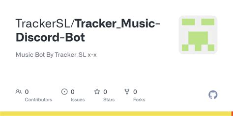 Github Trackersltrackermusic Discord Bot Music Bot By Trackersl X X