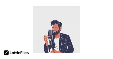 Free Podcasting In Action Animation By Sajjad Ghasemi Lottiefiles